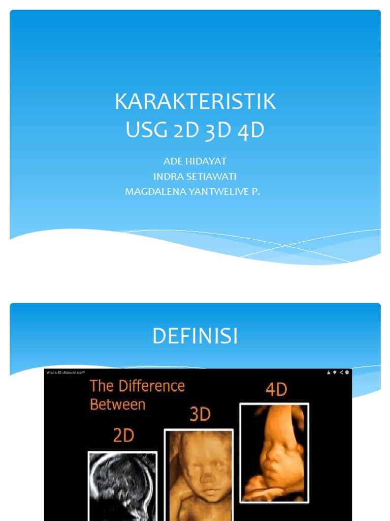 Karakteristik Usg 2D 3D 4D | PDF