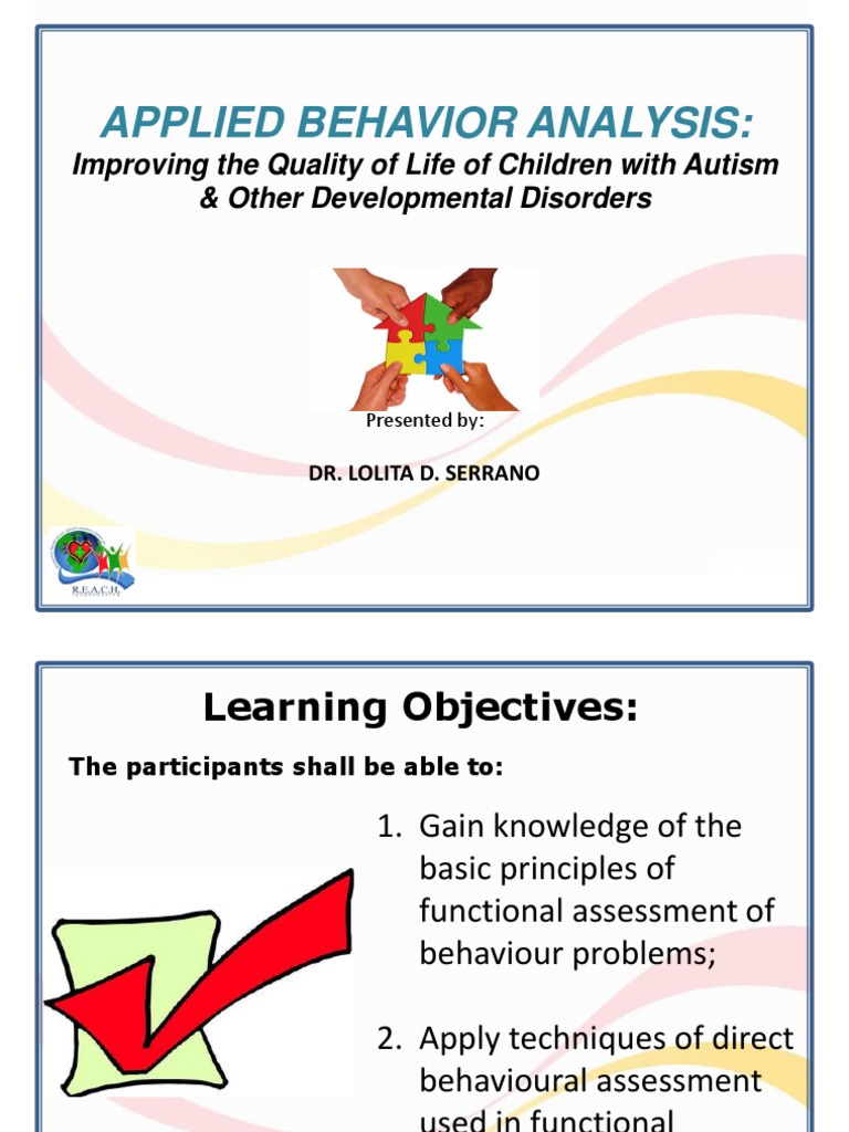 An Introduction to Applied Behavior Analysis: Improving the Quality of ...