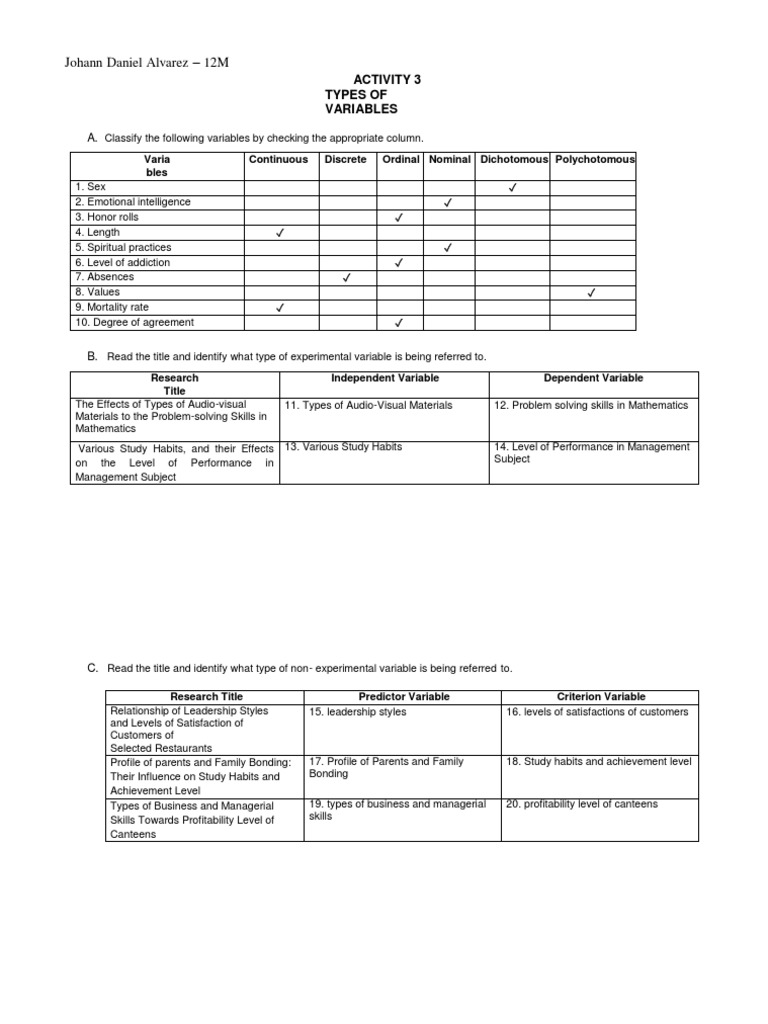 Practical Research | PDF | Dependent And Independent Variables ...