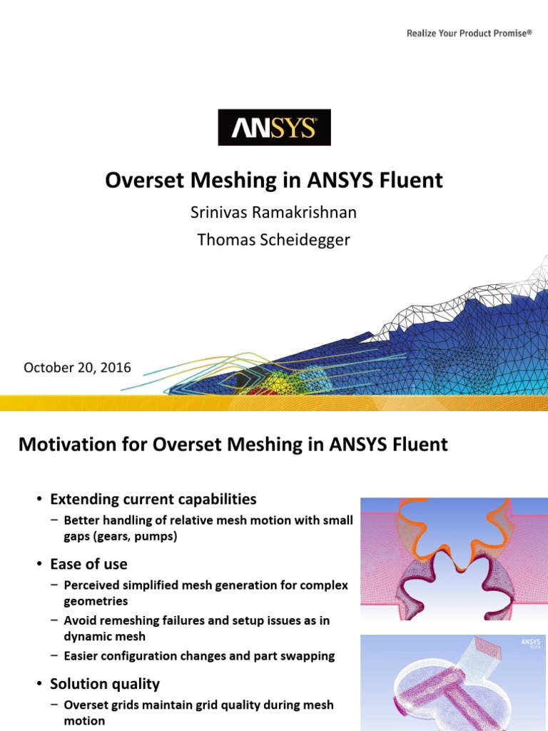Overset Meshing in Ansys Fluent | PDF | Continuum Mechanics ...