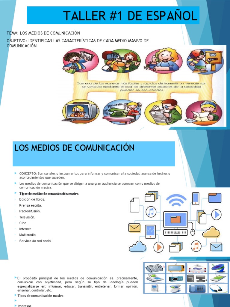 Características de Medios Masivos | PDF | Radiodifusión | Medios de ...