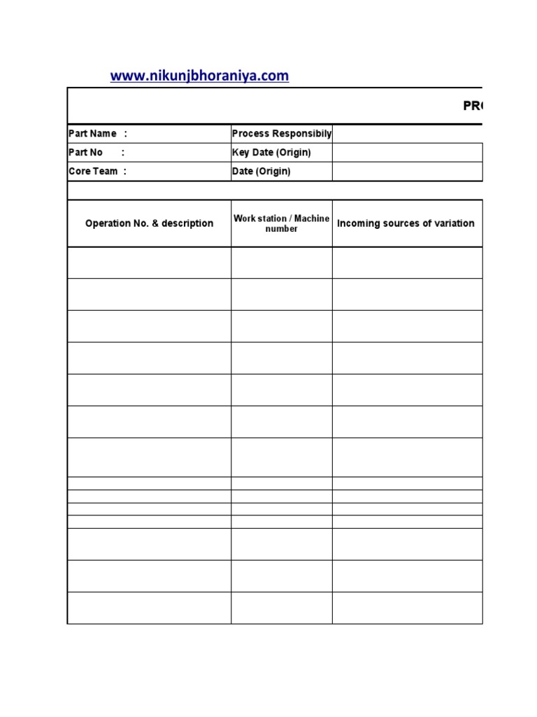 Process Flow Diagram Template | PDF