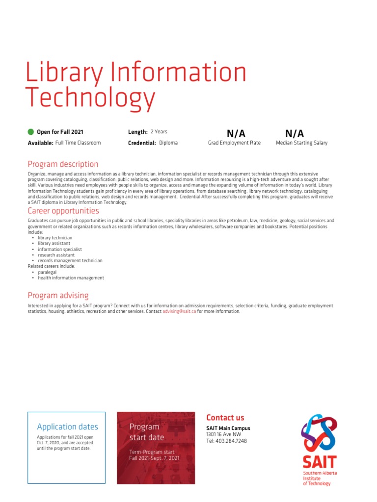 Library Information Technology: N/A N/A | PDF | University And College ...