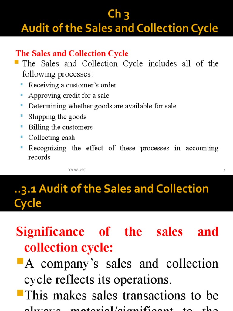 Sales and Collection Cycle Audit Overview | PDF | Financial Audit ...
