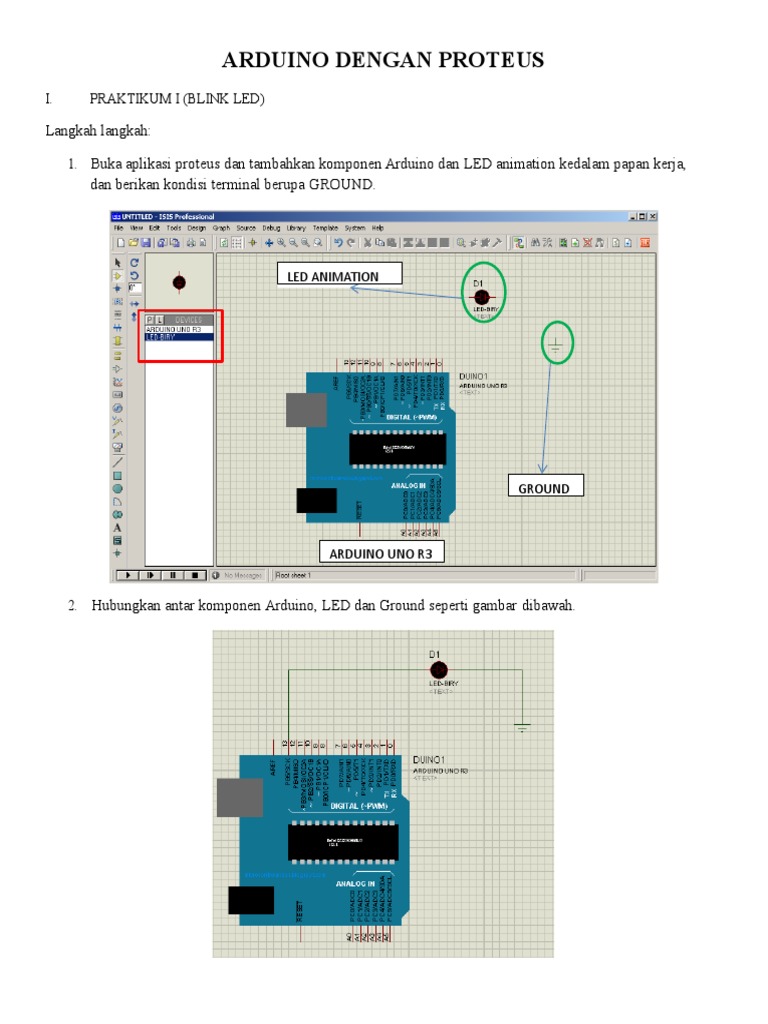 Praktikum Arduino Proteus | PDF | Teknologi & Rekayasa