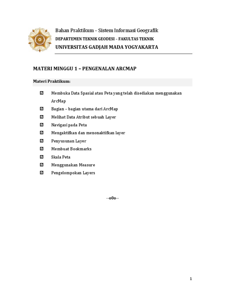 Panduan Praktikum ArcMap | PDF