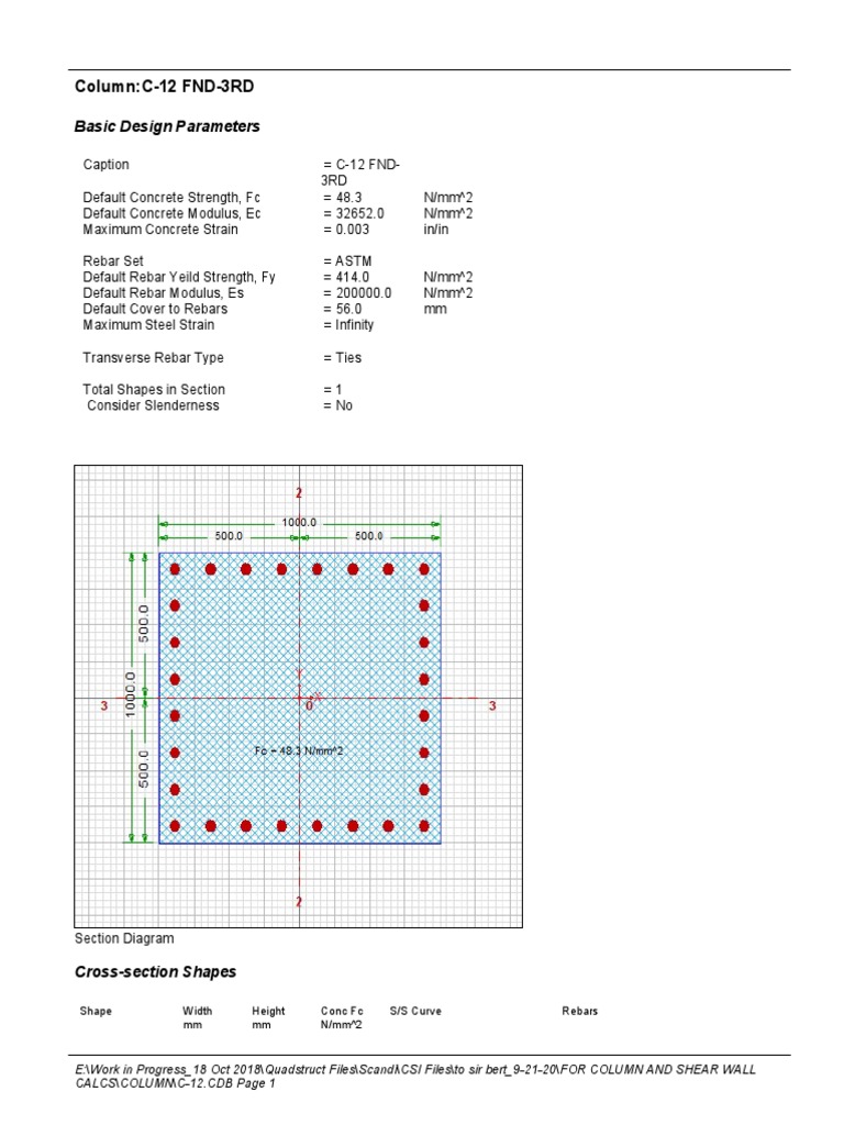 Column Design Example | PDF | Young's Modulus | Column