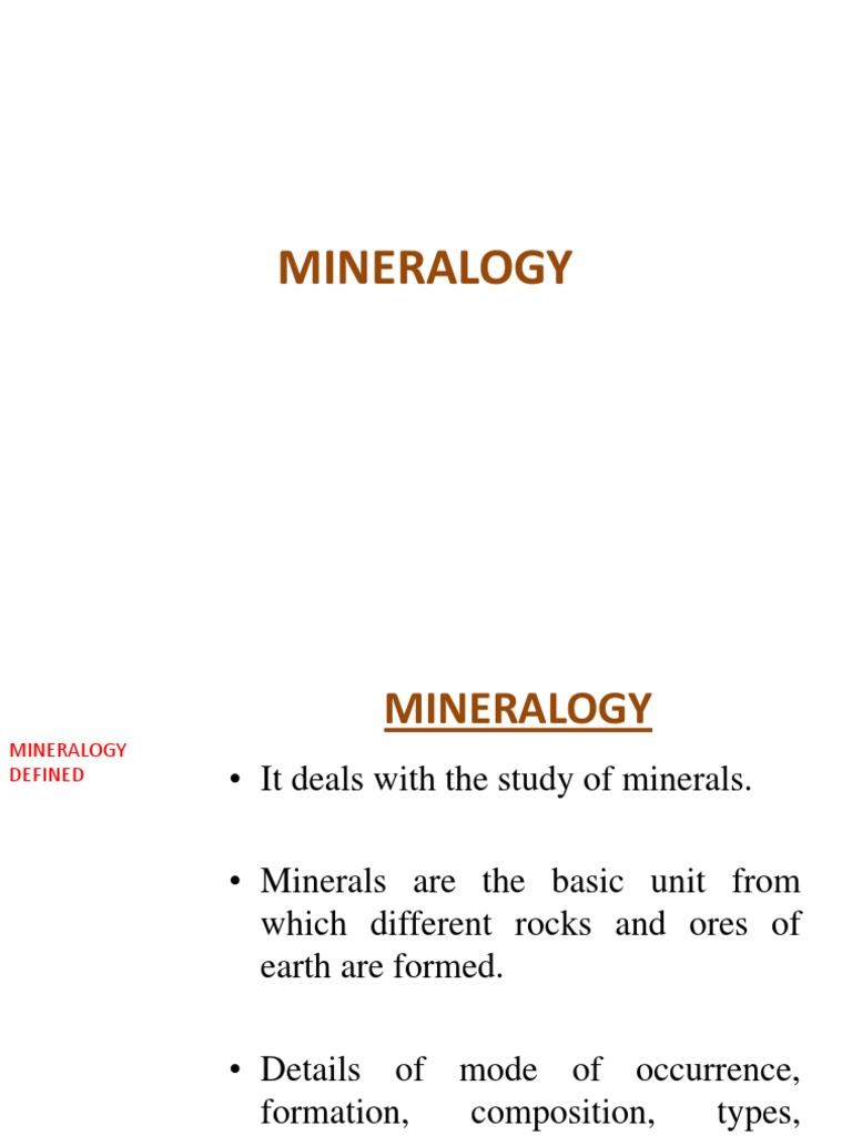 Mineralogy, Symmetry Elements of Crystallographic Systems | PDF ...