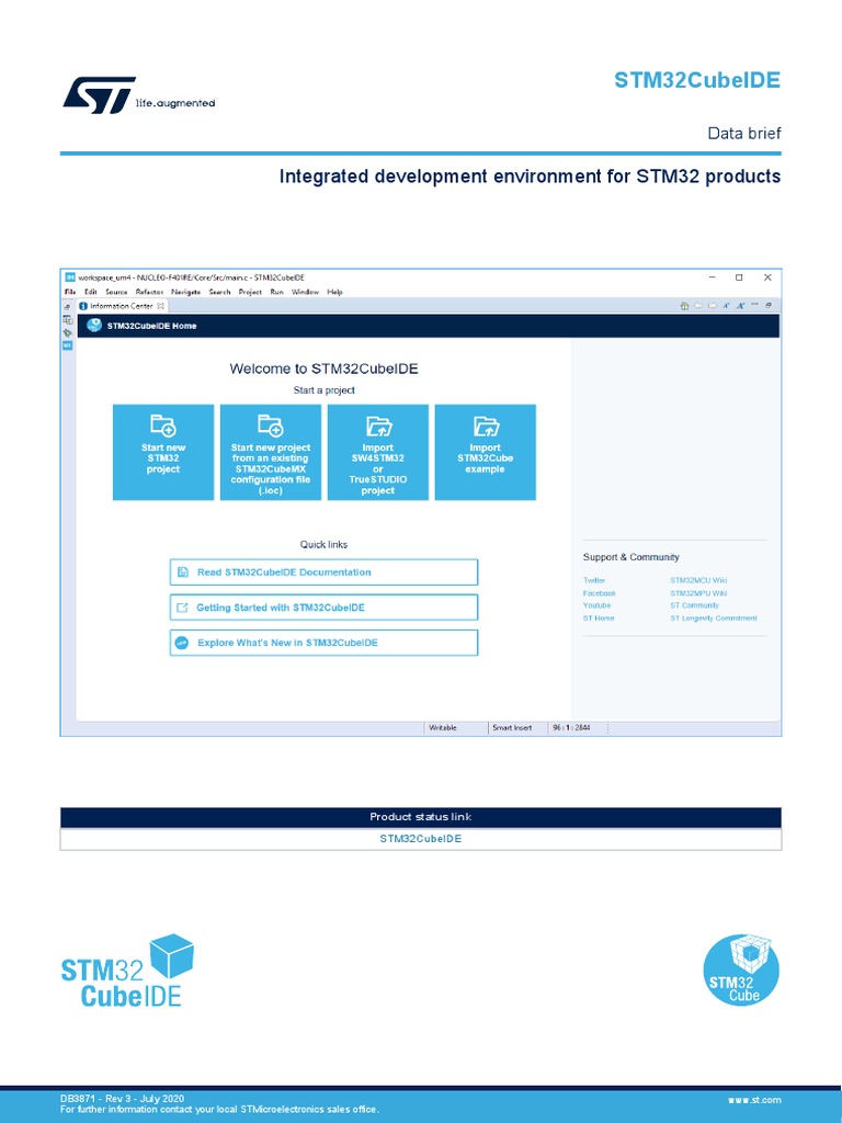 Integrated Development Environment For STM32 Products | PDF | Microcontroller | Arm Architecture