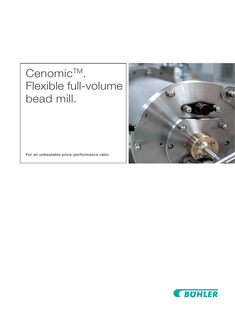Buhler Bead Mills Cenomic - EN2 | PDF | Paint | Mill (Grinding)