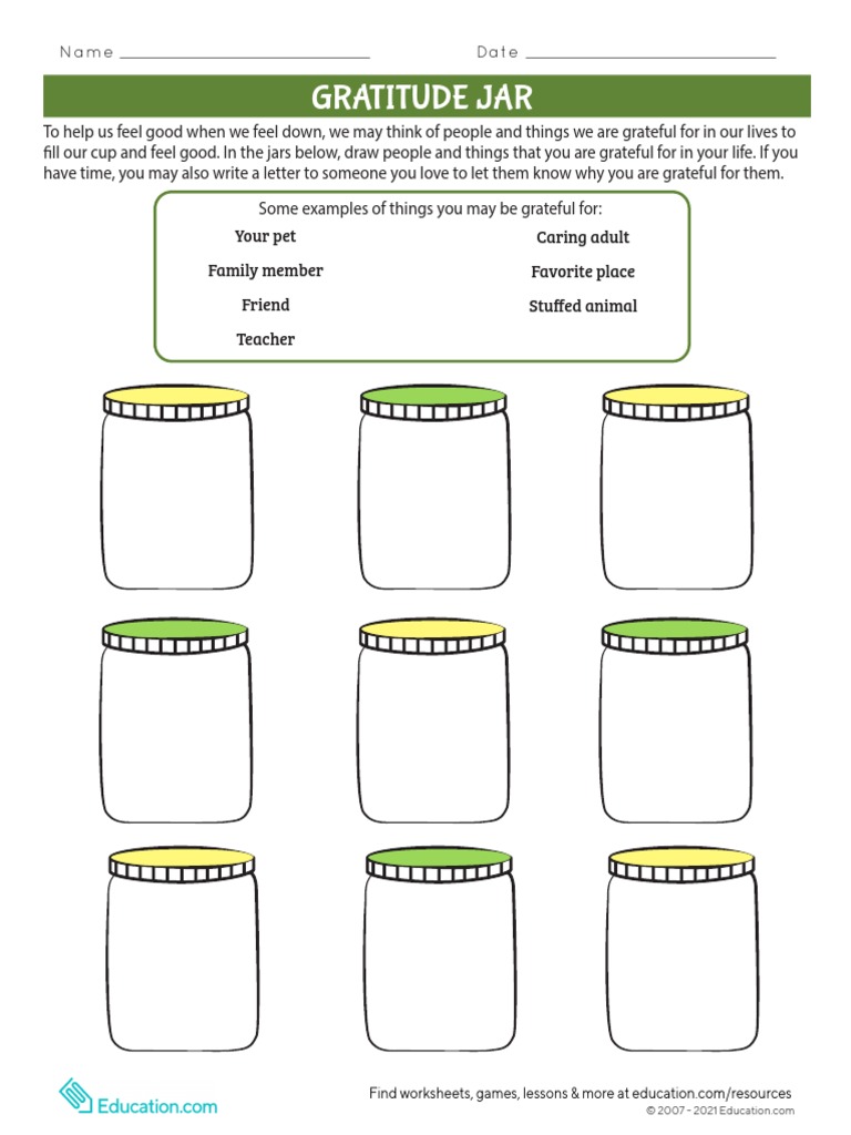 Gratitude Jar | PDF