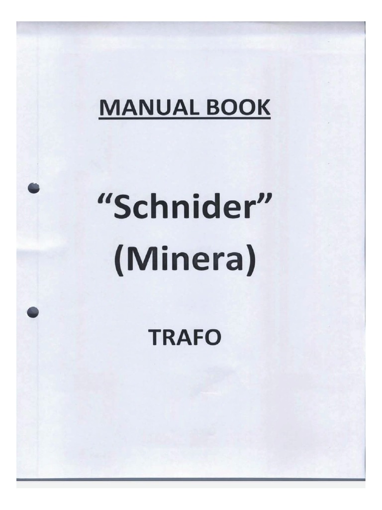 Manual Trafo PLTS 1 MWP | PDF