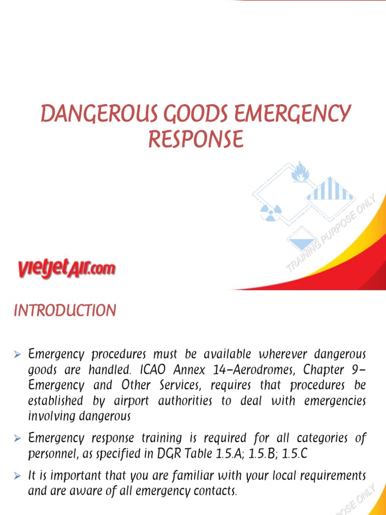 Dangerous Goods Emergency Response Guide | PDF | Dangerous Goods ...