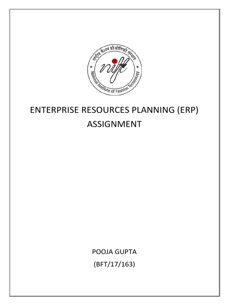 ERP - Case Study Assignment | PDF | Enterprise Resource Planning ...