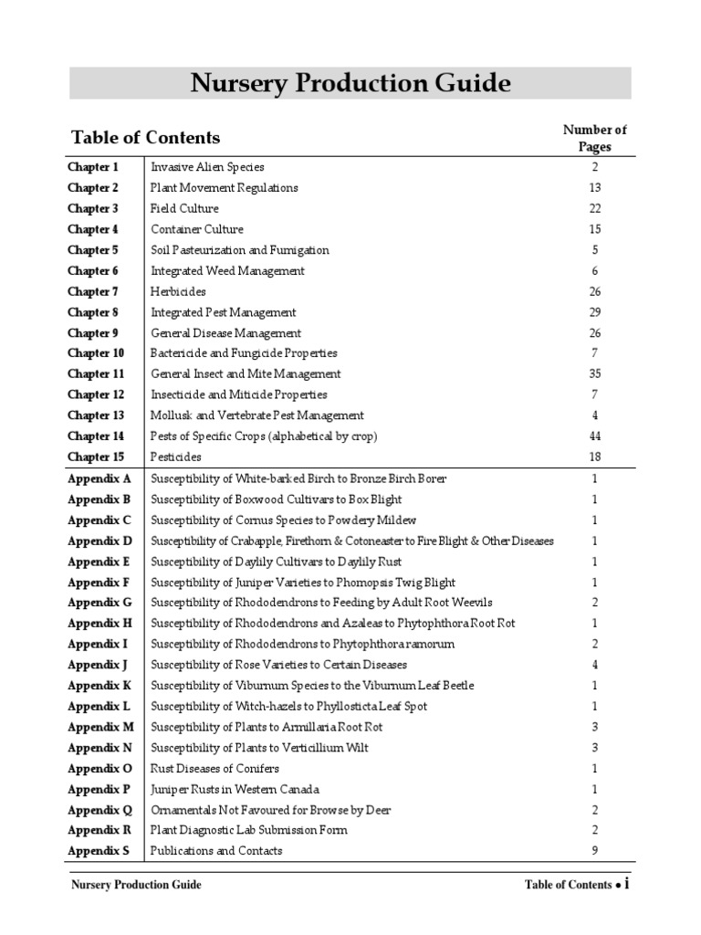 Nursery Plant Production Guide Pdf Invasive Species Introduced