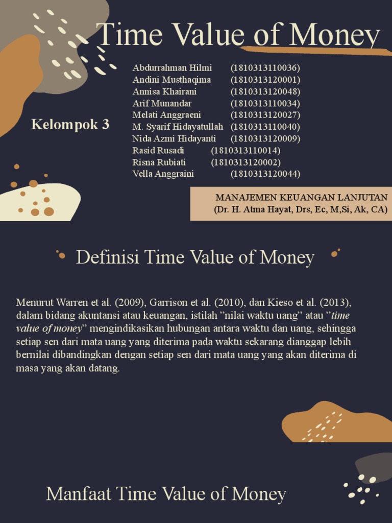 Materi Time Value For Money Pdf