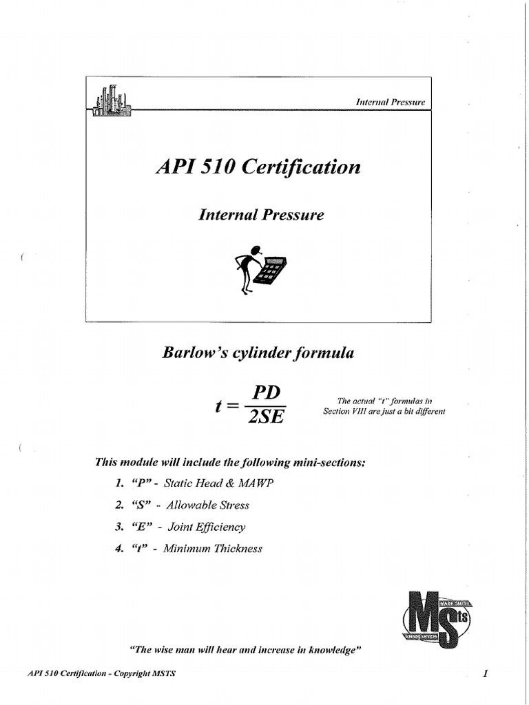 API 510 Module 2 | PDF