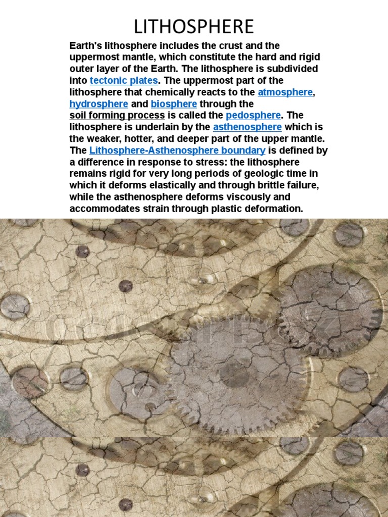 Lithosphere | PDF | Plate Tectonics | Rock (Geology)