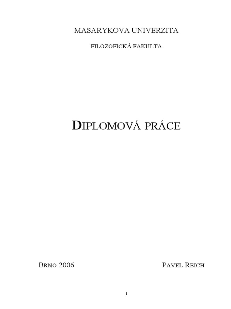 Diplomova Prace | PDF | Translations | Languages