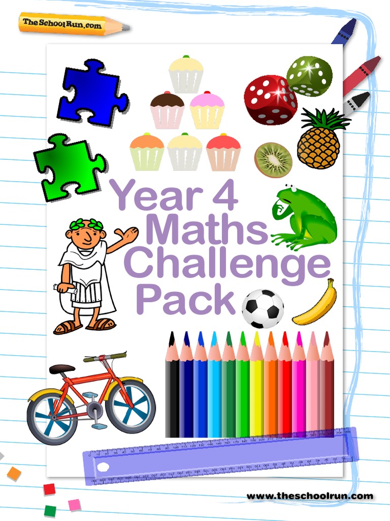 Year 4 Maths Challenge Pack | PDF | Numbers | Notation