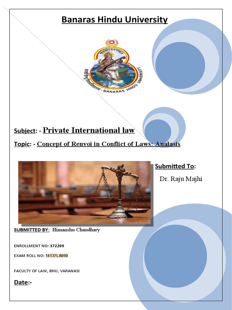 Project of PIL | PDF | Choice Of Law | Jurisdiction