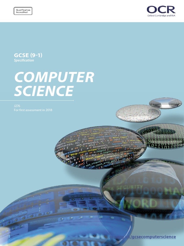 Specification Accredited Gcse Computer Science j276 | PDF | Computer Network | Computer Data Storage