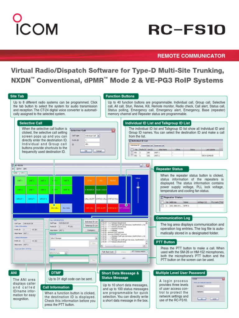 Mode 2 & Ve-Pg3 Roip Systems: Virtual Radio/Dispatch Software For Type ...