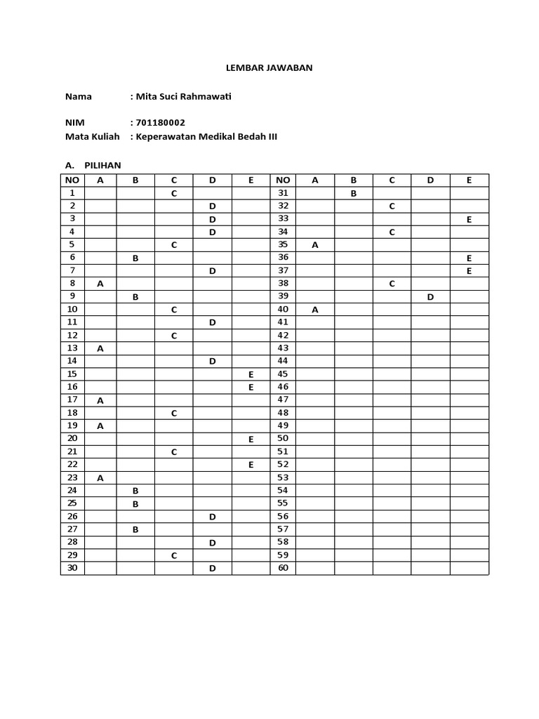 Jawaban UAS KMB III Mita Suci R Semester 5 | PDF
