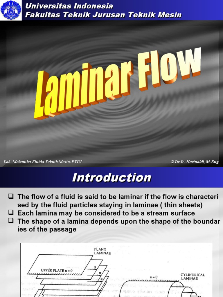 Lab. Mekanika Fluida Teknik Mesin-FTUI DR - Ir. Harinaldi, M.Eng | PDF | Reynolds Number | Fluid ...