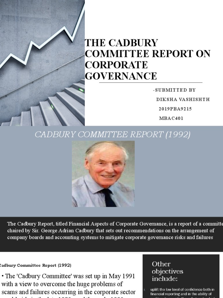 The Cadbury Committee Report On Corporate Governance | PDF | Going ...