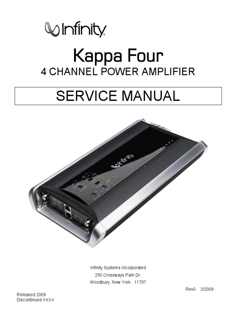 Infinity Kappa Four SM | PDF | Loudspeaker | Amplifier