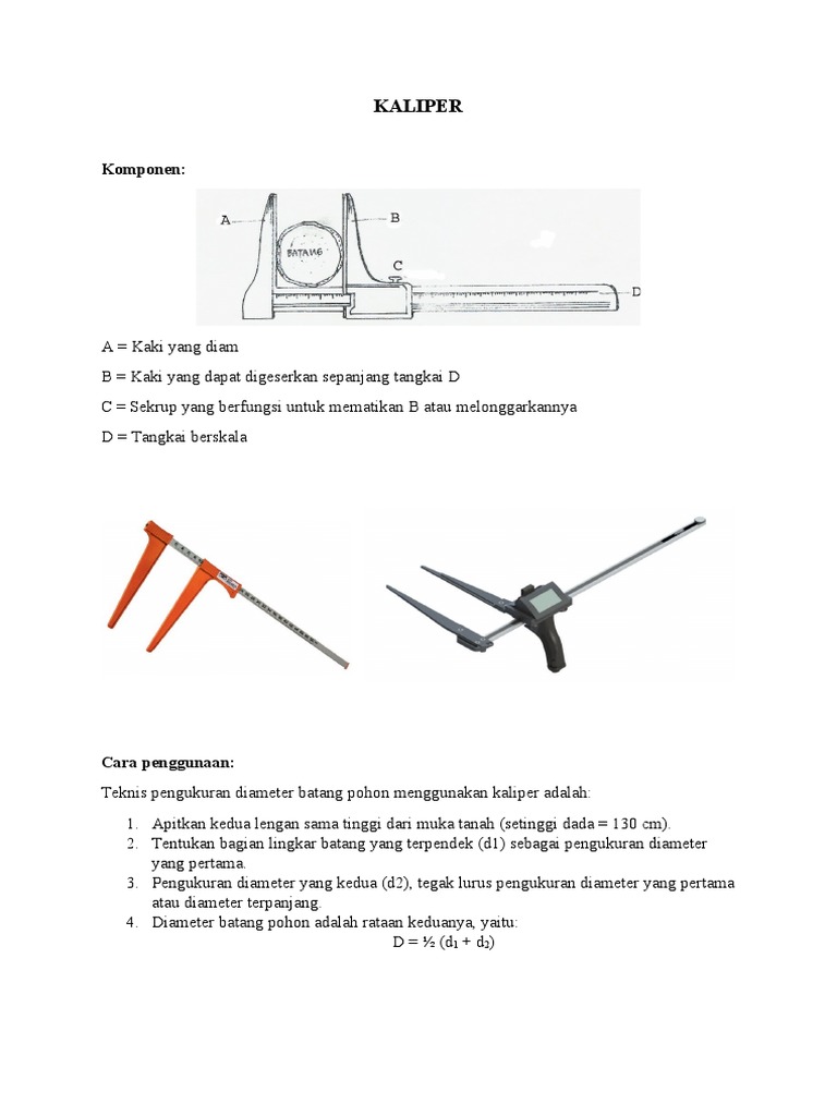 Penggunaan Kaliper Dan Kelemahannya | PDF
