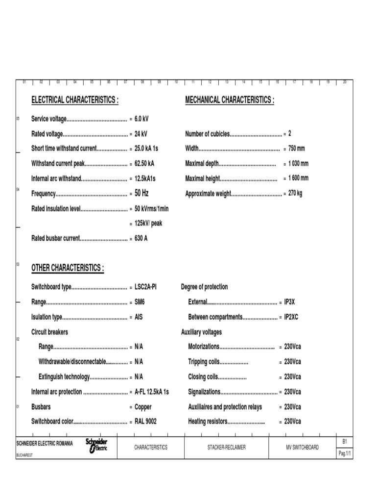 MV Panels - Description +SLD + Dimenssions | PDF | Transformer ...