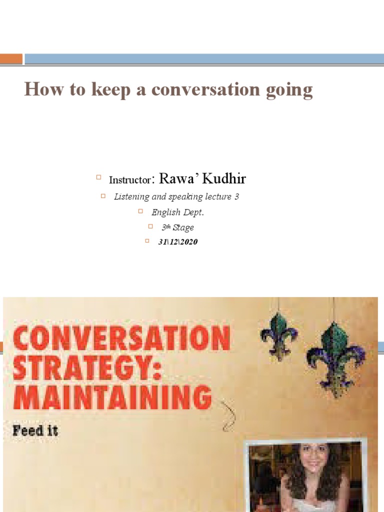 How To Keep A Conversation Going | PDF
