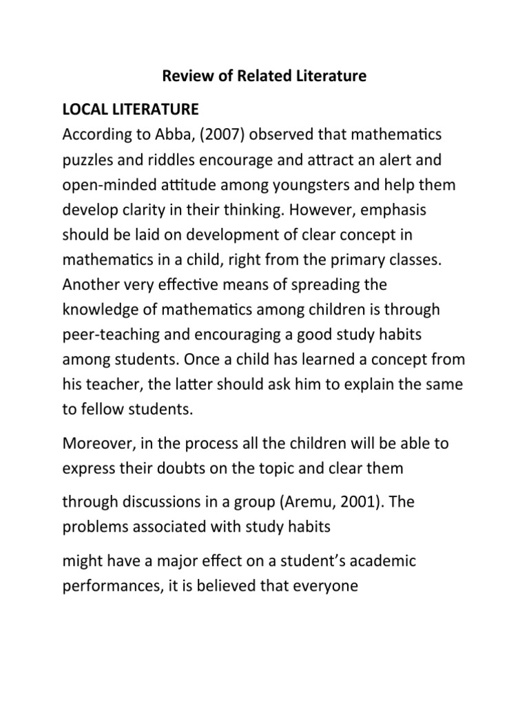 Thesis-RRL References | PDF | Classroom | Teachers