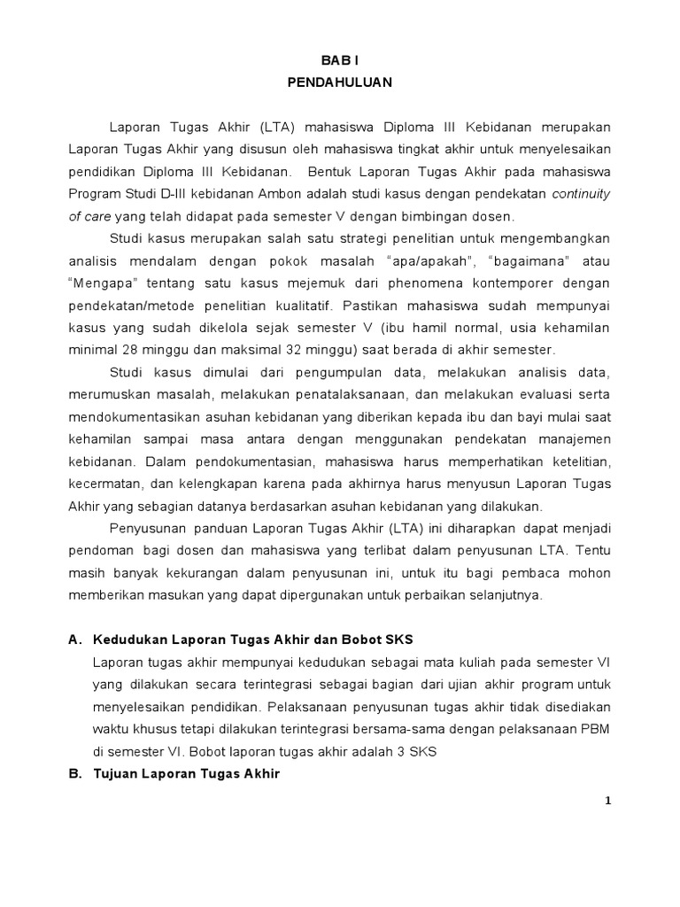 Isi Panduan Lta | PDF