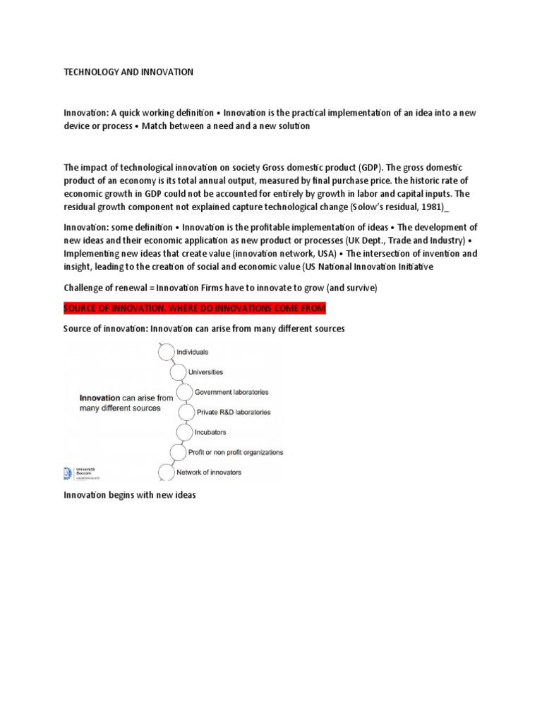 Technology and Innovation 1 | PDF | Patent | Trade Secret