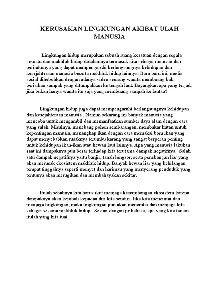 Contoh Teks Artikel | PDF