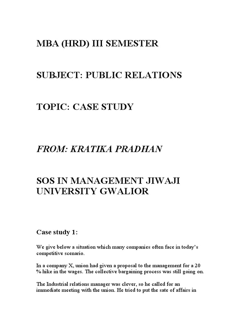 Industrial Relations Case Study Analysis | PDF | Call Centre | Business