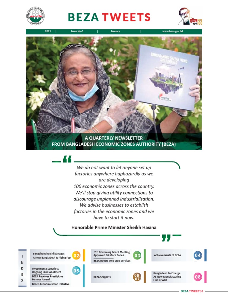 Newsletter From BEZA | PDF | Bangladesh | Asia