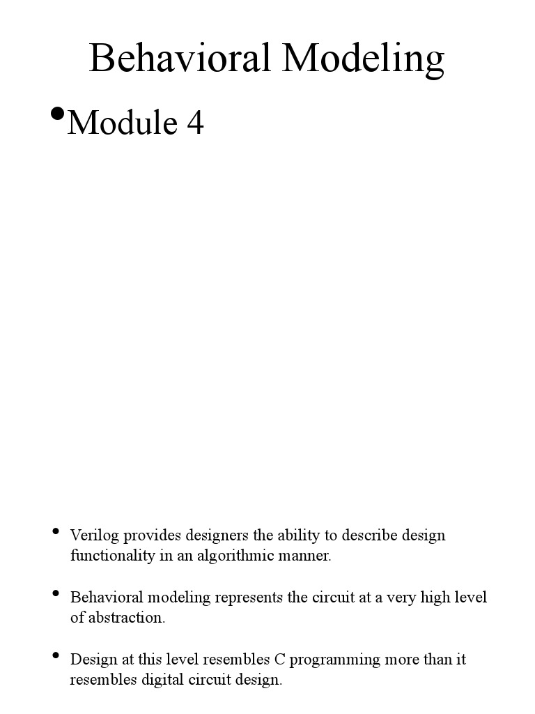 Module 4 Vhdl Pdf Parameter Computer Programming Control Flow