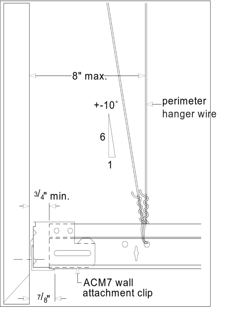 05 Cat D F Perimeter Treatment Floating Wall Acm7 Series Seismic Clip ...
