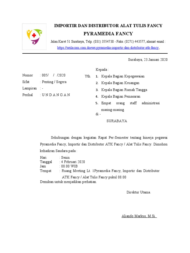 Surat Tugas Humas | PDF