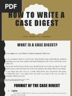 Sample Format Case Digest | PDF