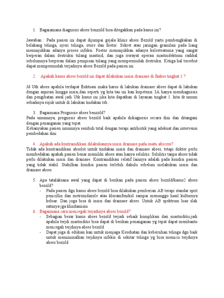 Bismillah Pertanyaan Abses Bezold | PDF | Sains & Matematika