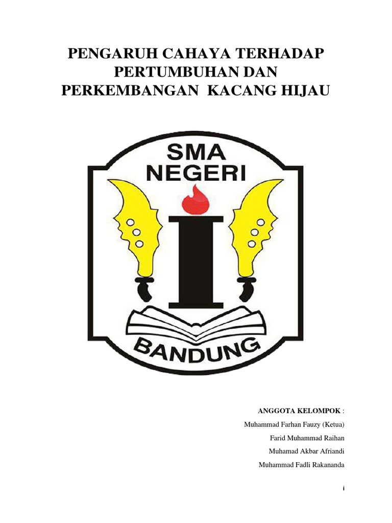 Pengaruh Cahaya Terhadap Pertumbuhan Dan Perkembangan Kacang Hijau Pdf