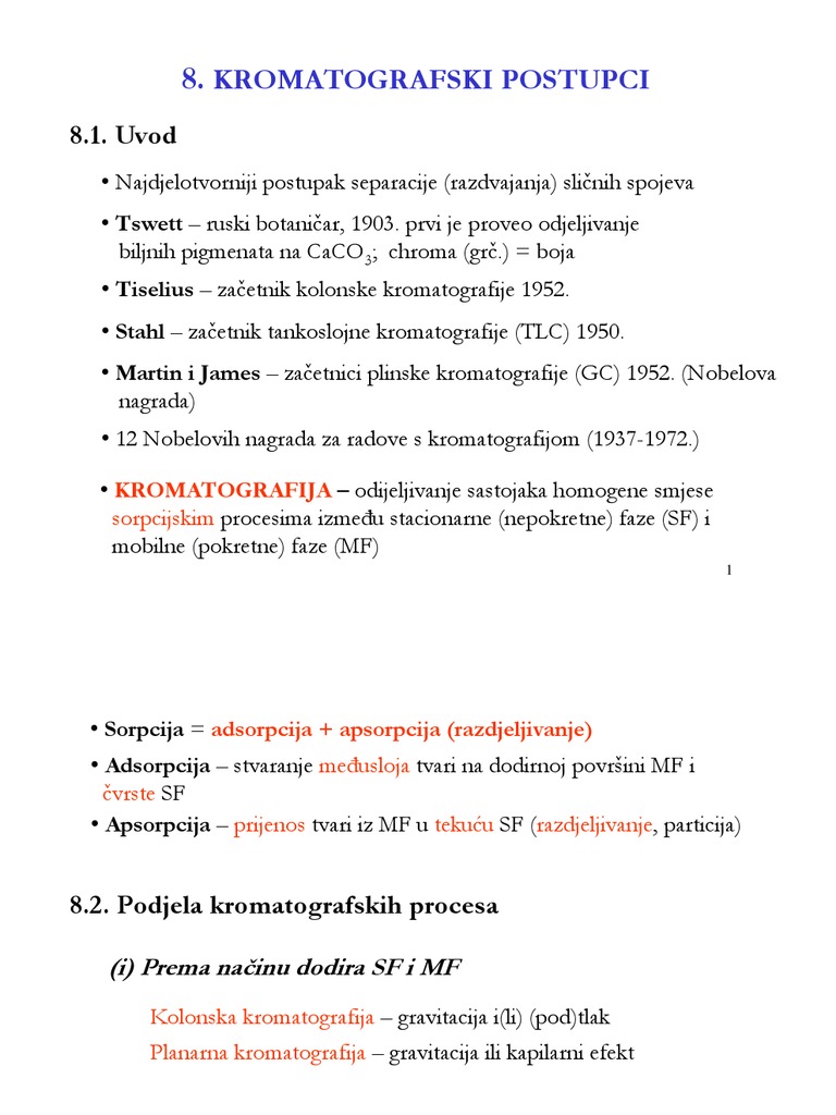 Kromatografija | PDF