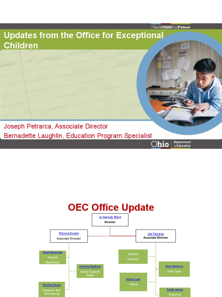 Updates From The Office For Exceptional Children | PDF | National ...