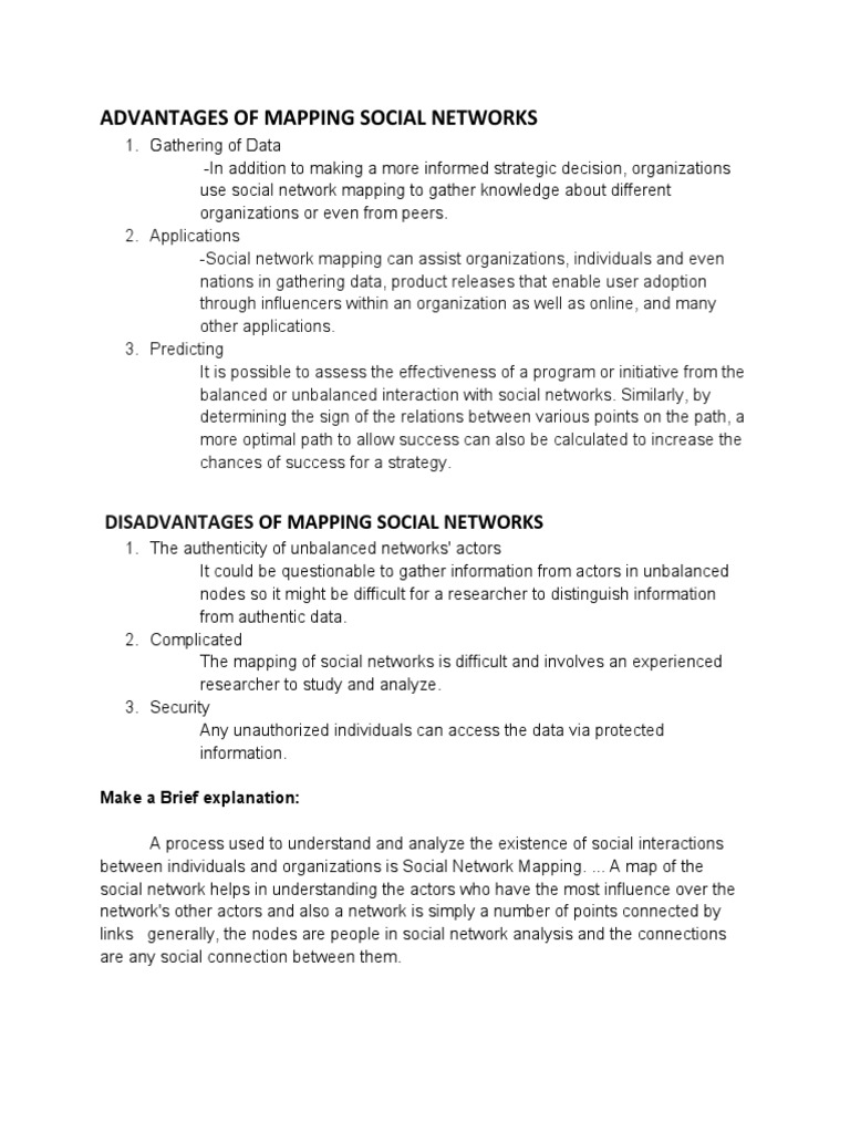Trends - Mapping Social Networks | PDF