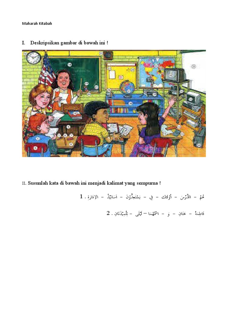 Contoh Soal Maharah Kitabah | PDF
